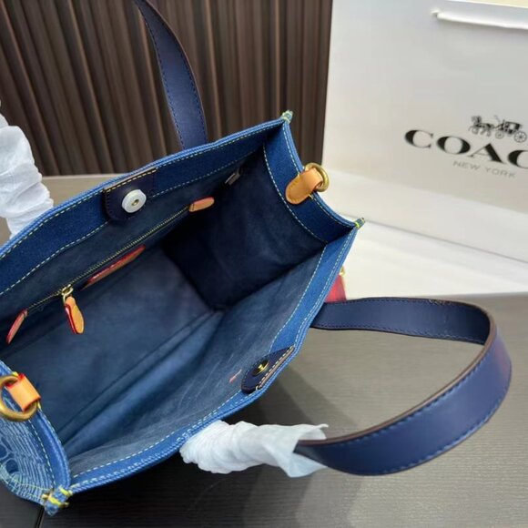 Coach | Bags | Coach Field Tote 22 In Signature Denim | Poshmark
